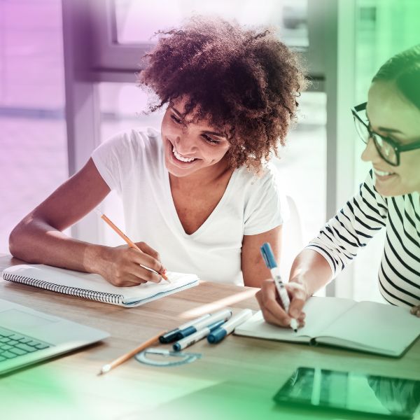 Employees undertaking workplace wellbeing training - Converge
